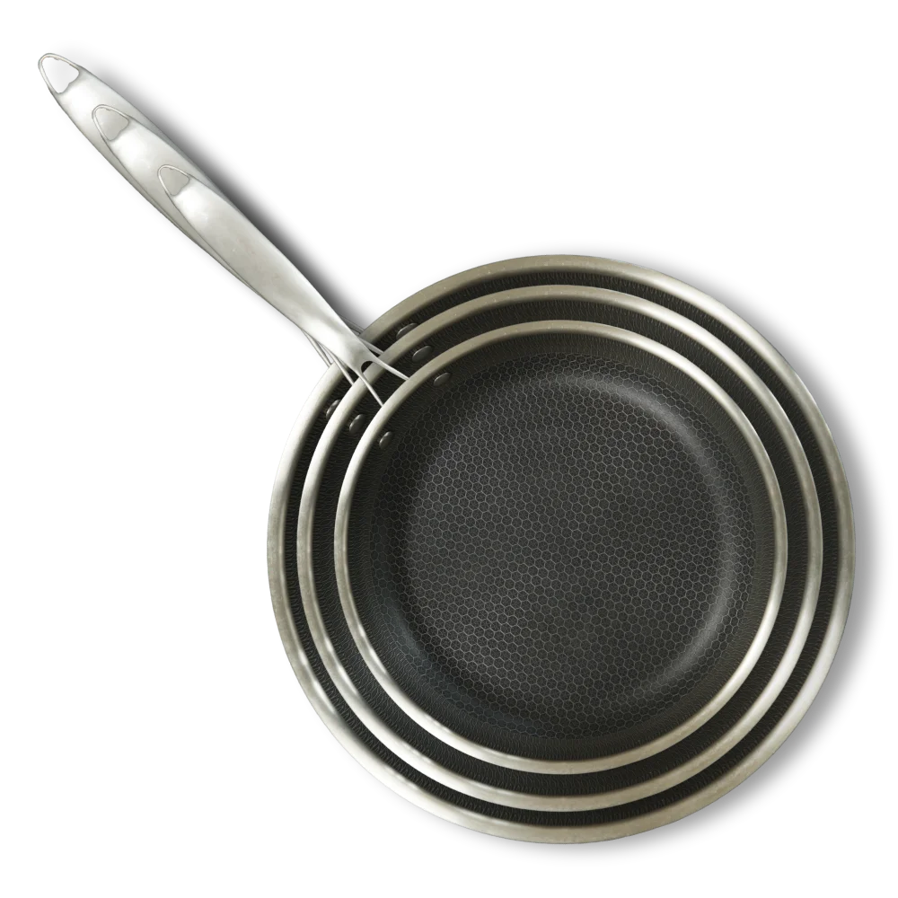 StoneDine Hybrid Non-Stick 3 pc set with Free Sauté Pan – StoneDine ...